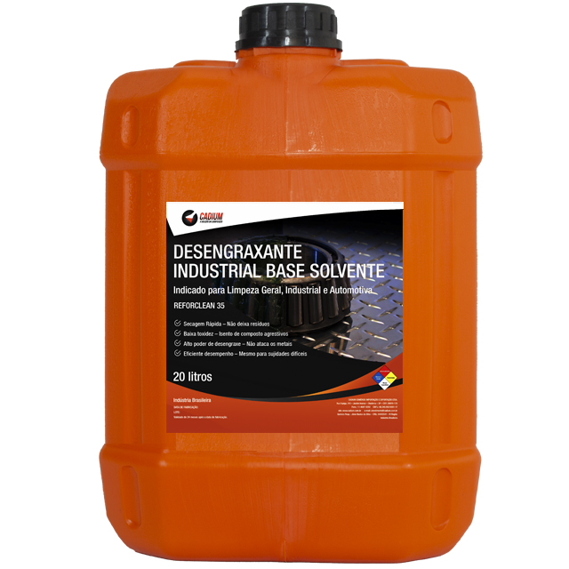 Solvente Desengraxante Industrial- 20 litros (CADIUM REFORCLEAN 35) – Loja Cadium