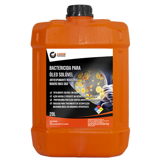 Bactericida para Óleo Solúvel – 20 litros (MAKRO MAX 660) – Loja Cadium